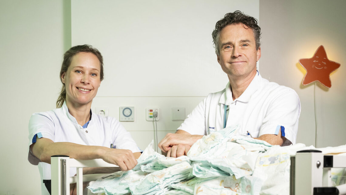 Sascha en Suzanne geven luiers een tweede leven - Amazing Erasmus MC